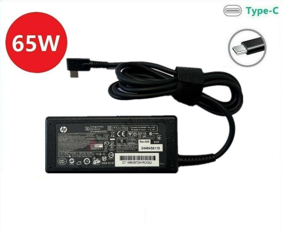 HP GENUINE 65W USB-Type-C Power AC Adapter PSU HP ENVY x360 - 15-cp001